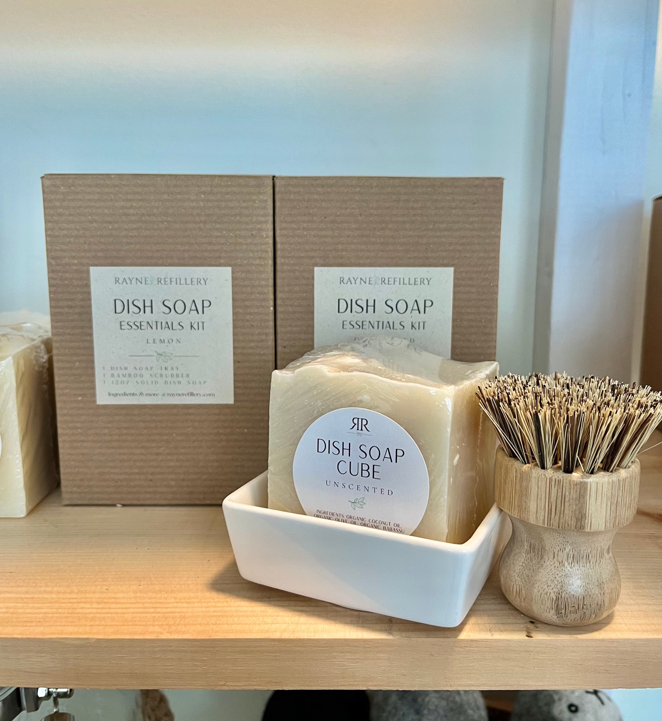 Solid Dish Soap Cube Essentials Kit | Rayne Refillery